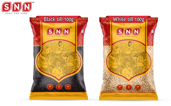 Buy White and Black Till 100g each Spice Combo From SNN Foods